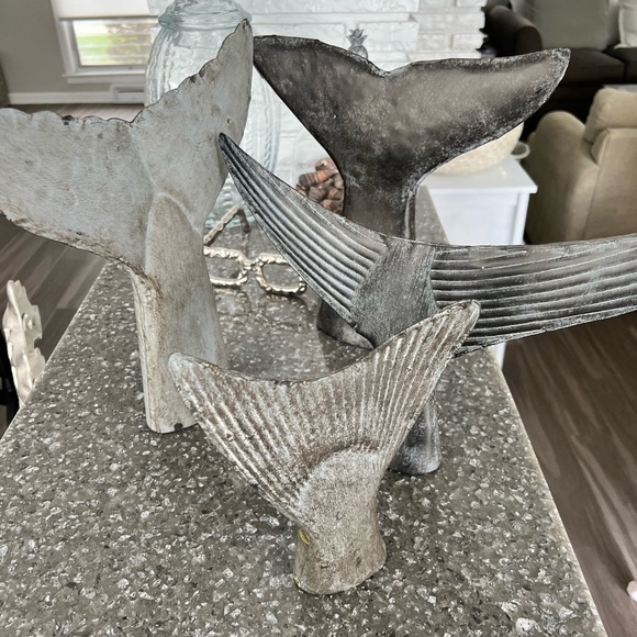 Wall Decor | Coastal Fish Tail Wall Sculptures Set Of 4 | Poshmark